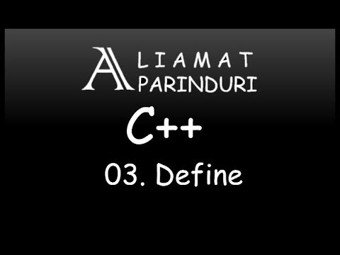 Tutorial C++ Bahasa Indonesia #03 - Define.