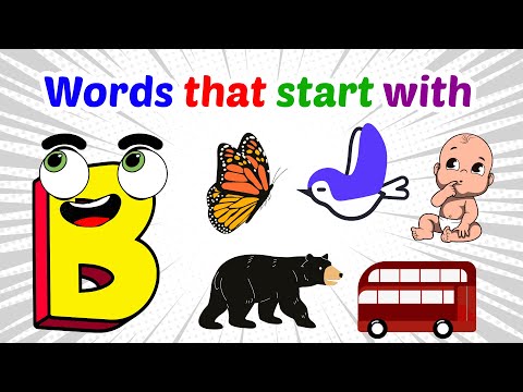 B Letter Words | Words that starting with B | B for ball #bforball #alphabets