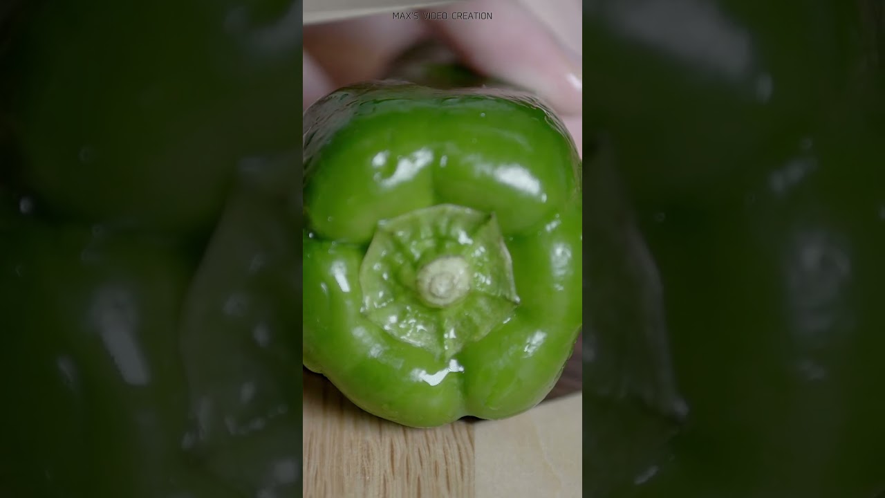 ASMR | Green Pepper Closeup/Macro