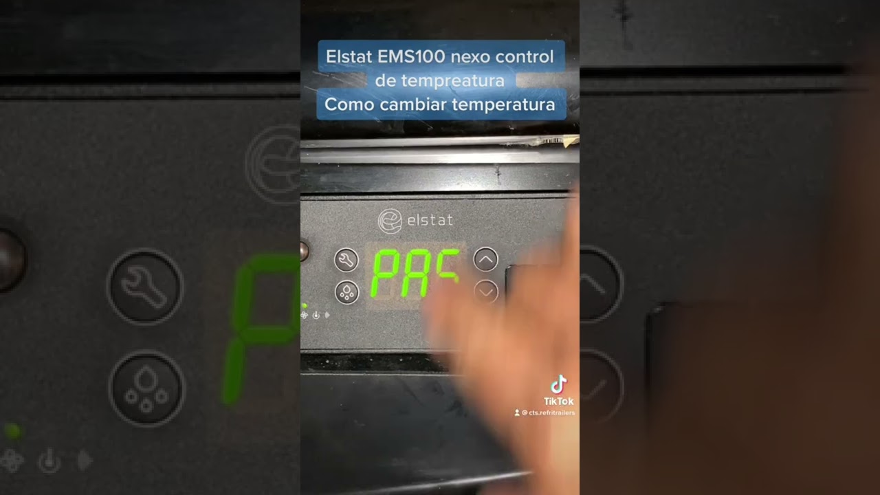 How to regulate the temperature of an ELSTA EMS100 nexo Coke or Pepsi