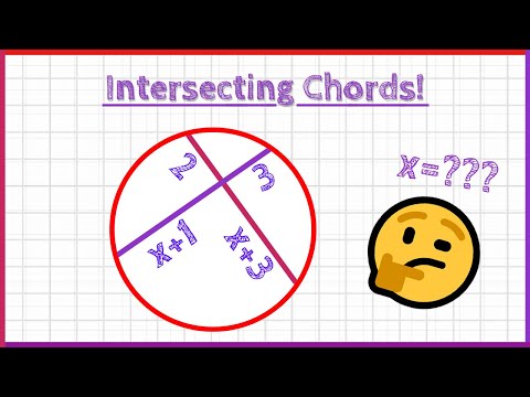 Intersecting Chords Theorem! (explanation and examples)