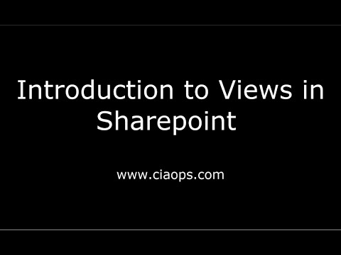 Introduction to Views in SharePoint Online – CIAOPS