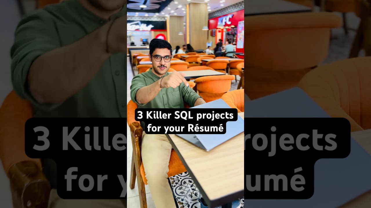 3 Must Have SQL PROJECTS for Your RESUME | #sql  #coding