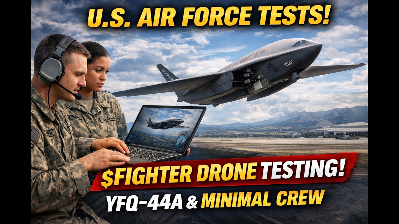 U.S. Air Force tests YFQ-44A ‘fighter drone’ with minimal crew using laptop