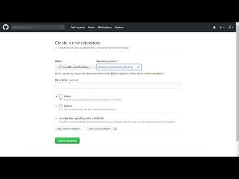 Creating a github.io repository