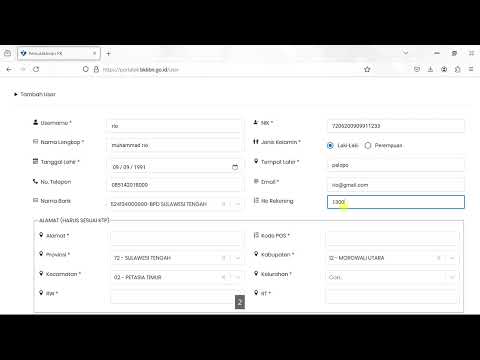 CARA MEMBUAT USER KADER PENDATA PEMUTAKHIRAN PK 24