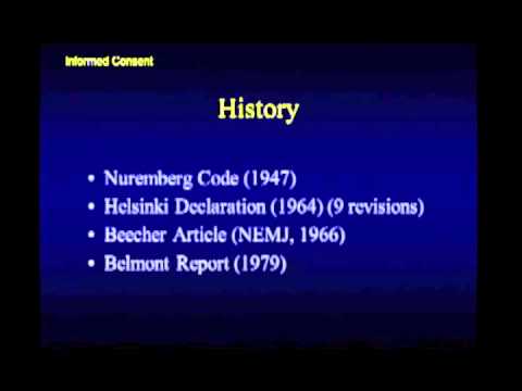The "Informed Consent" Process