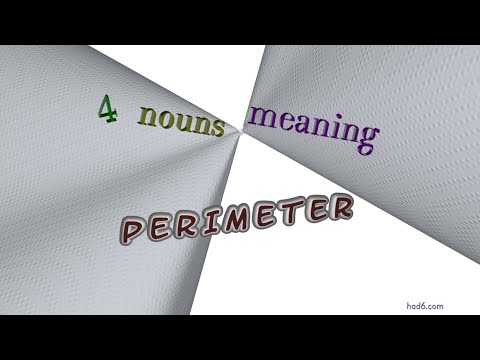 perimeter - 7 nouns which are synonyms to perimeter (sentence examples)