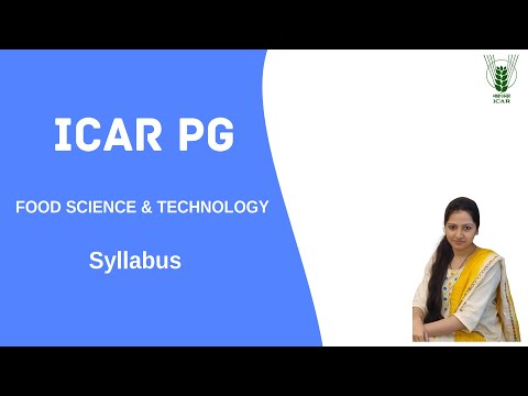 ICAR AIEEA PG Food Science Technology Syllabus | ICAR AIEEA PG Exam Pattern and Syllabus