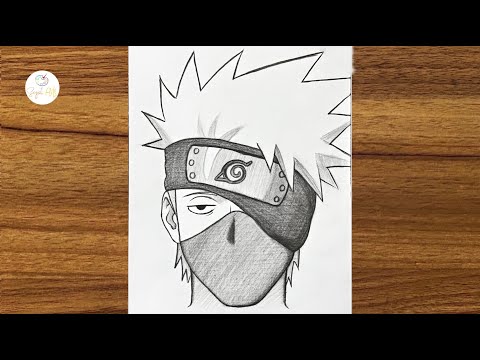 How to draw Kakashi Hatake step by step || Best anime drawing || Easy drawing ideas for beginners