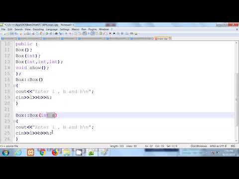 Learn 14 C OOPs in Hindi | Constructor Overloading Example - Mind Luster