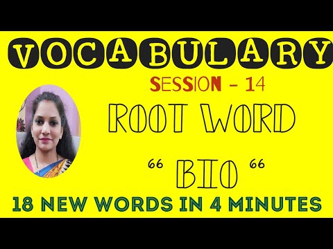 200 ROOTWORDS | VOCABULARY | ROOTWORD BIO