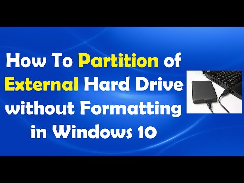 How To Partition of External Hard Drive without Formatting in Windows 10