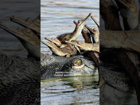 Meet The BIZARRE GHARIAL Crocodile! #shorts
