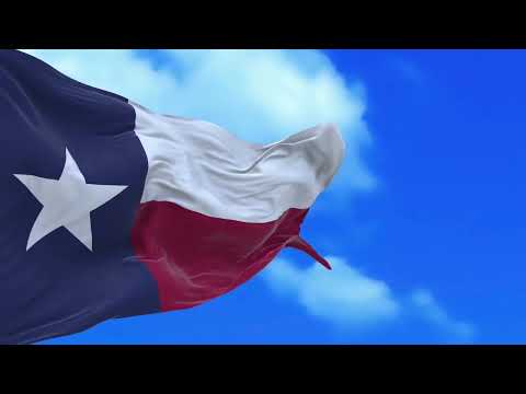 Texas Flag || Seamless Loop of Texas Flag for Background