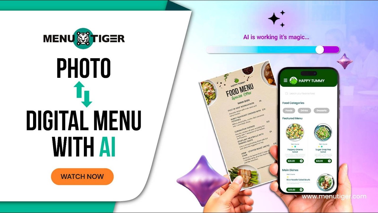 How to Turn Your Physical Menu Into a Digital Menu In Minutes Using AI