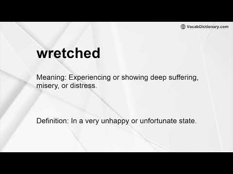 wretched Meaning