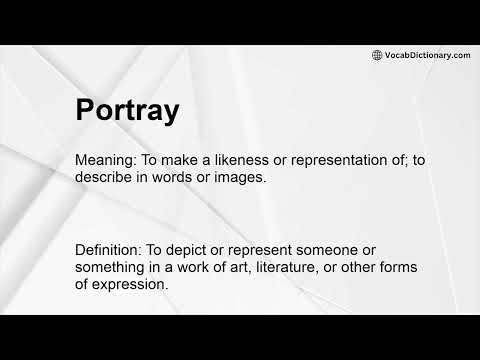 Portray Meaning