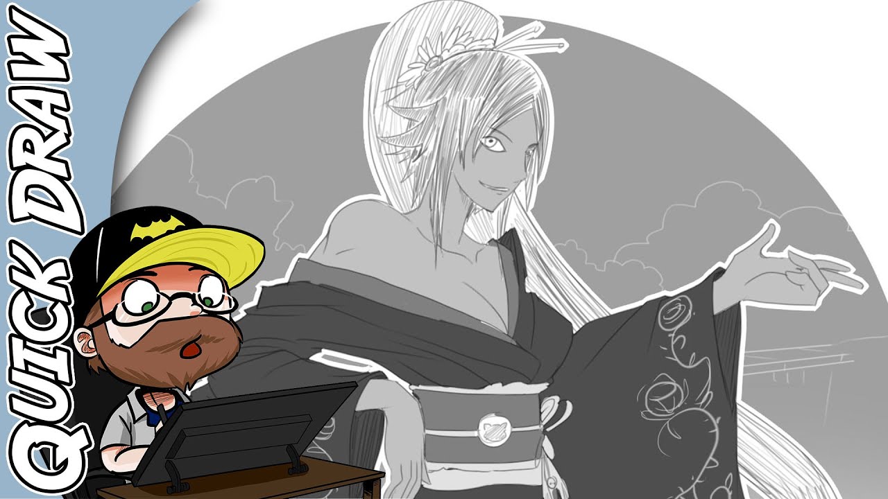 Sketch Theme - Kimono 03 - Yoruichi