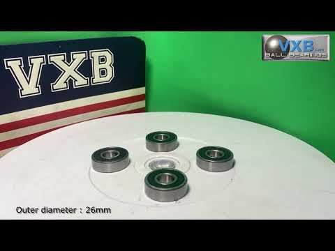 6000-2RS Bearing Ball Bearing Dual Sided Rubber Sealed Deep Groove (4PCS)