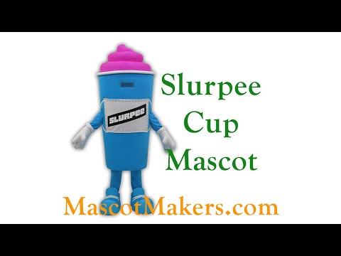 Slurpee Cup Mascot Costume | Mascot Makers - Custom mascots and characters