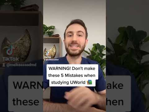 WARNING! Don't make these 5 Mistakes when studying UWorld! 📚  #shorts