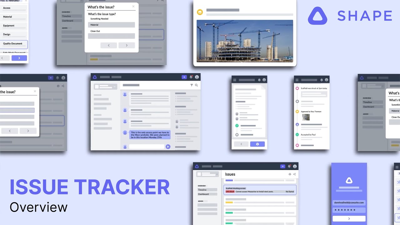 Issue Tracker Overview | Shape Construction