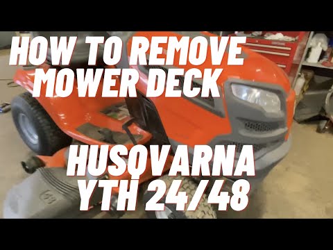 How to Remove Mower Deck on a Husqvarna YTH 2448 Tractor