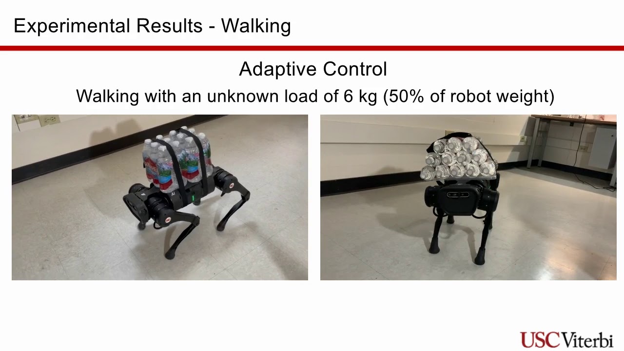Adaptive Force-based Control for Legged Robots