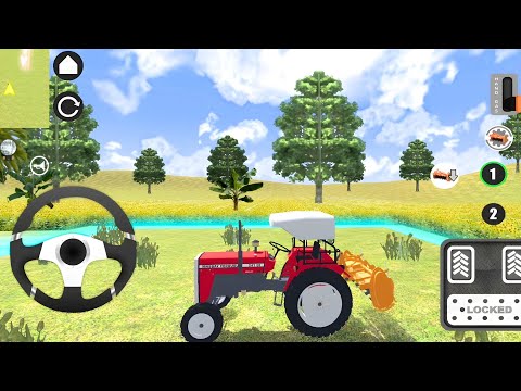 Driving Massey Ferguson Tractor 🚜 On My Village - Indian Tractor Simulator Game - Android Gameplay