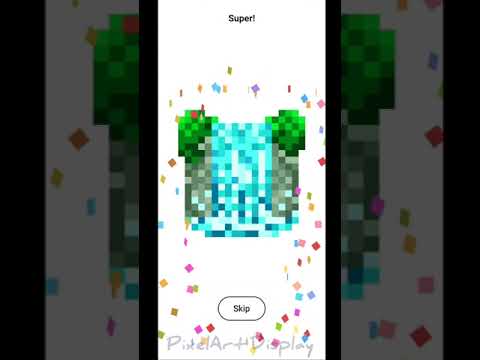 Pixel Art #571 | Scenery, Nature, Waterfall, Doodle, Aqua & Light Green