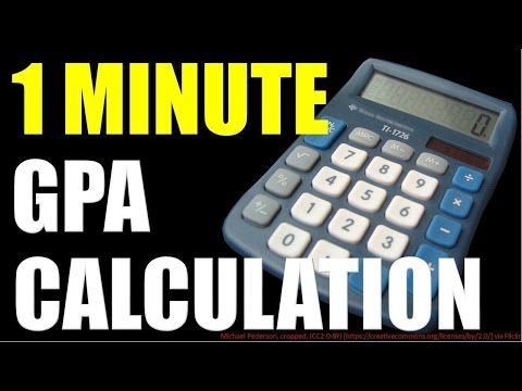 How to Calculate GPA (in 1 minute)