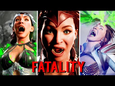 Mortal Kombat 1 All Fatalities on Nitara with Random Skins