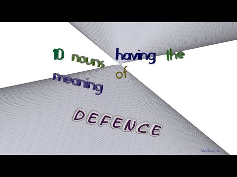 defence - 11 nouns synonym of defence (sentence examples)