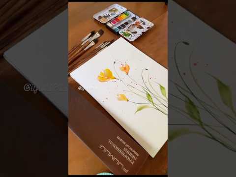 Easiest and Fastest way to Paint Loose Watercolor Wildflowers | Brilliant #watercolor Technique #art