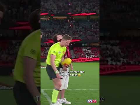 Rumour has it that the coin hasn't dropped to this day... #afl #cointoss