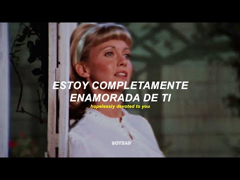 Grease - Hopelessly Devoted To You | Lyrics - Sub. Español