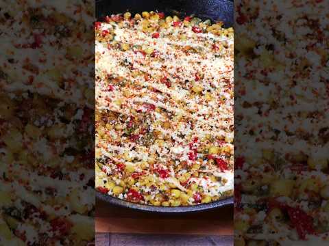 Mexican Street Corn Skillet | Esquites Side Dish Dip Recipe #shorts