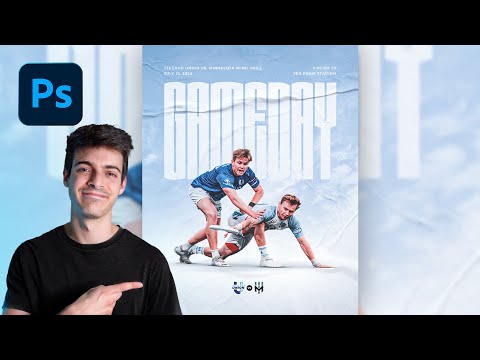 Professional Sports Gameday Graphic | Step-by-Step Photoshop Tutorial
