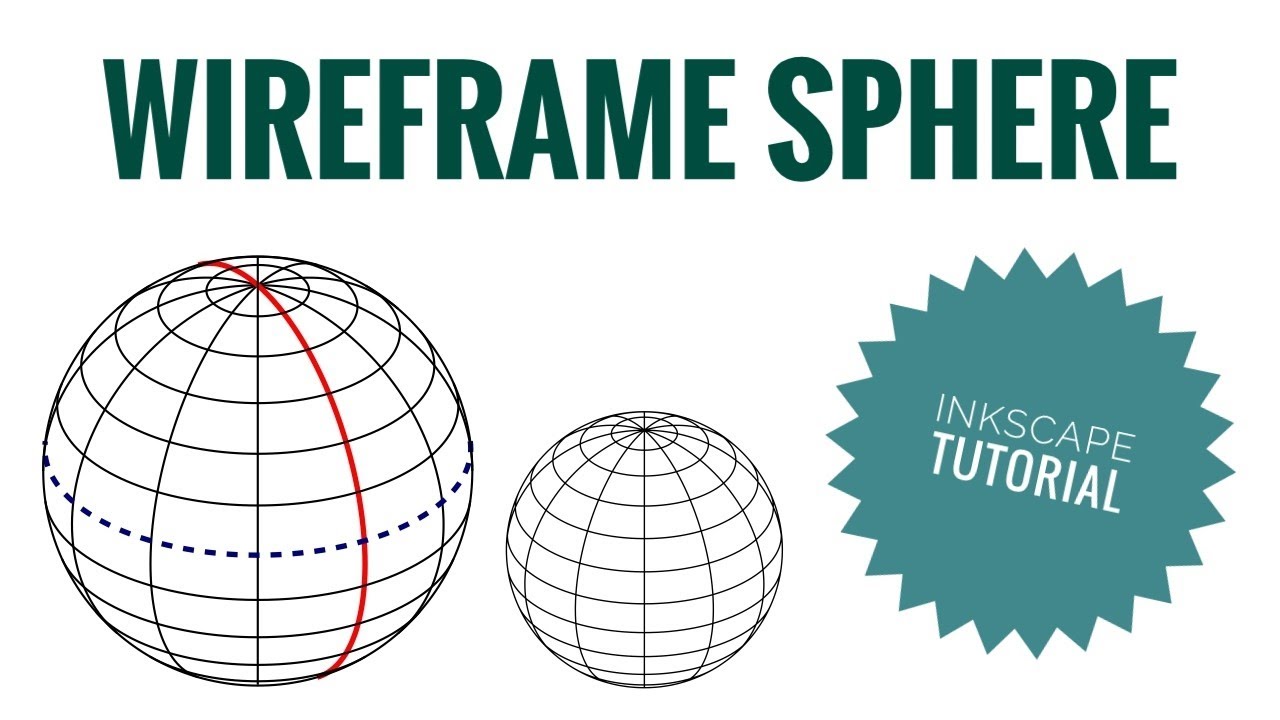Wireframe Sphere - iNKSCAPE Tutorial