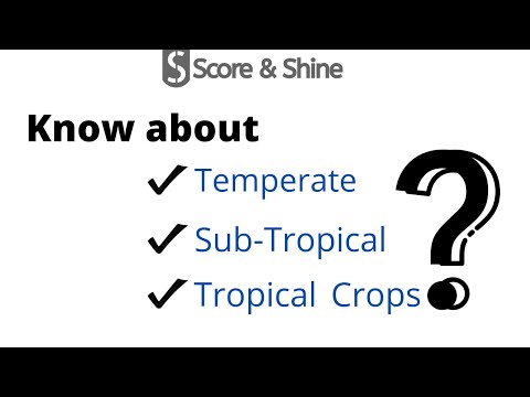 TEMPERATE , SUB-TROPICAL & TROPICAL CROPS | CLIMATIC REQUIREMENT | IBPS SO AFO | AO | NABARD