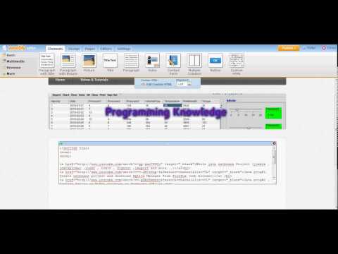 Webdesign#8: Weebly: Make a Free Website: Add custom html codes Part2