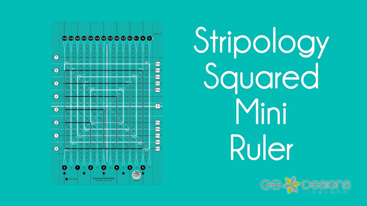 Gudrun Erla, creator of the Stripology Rulers, introduces the Stripology Squared Mini Ruler