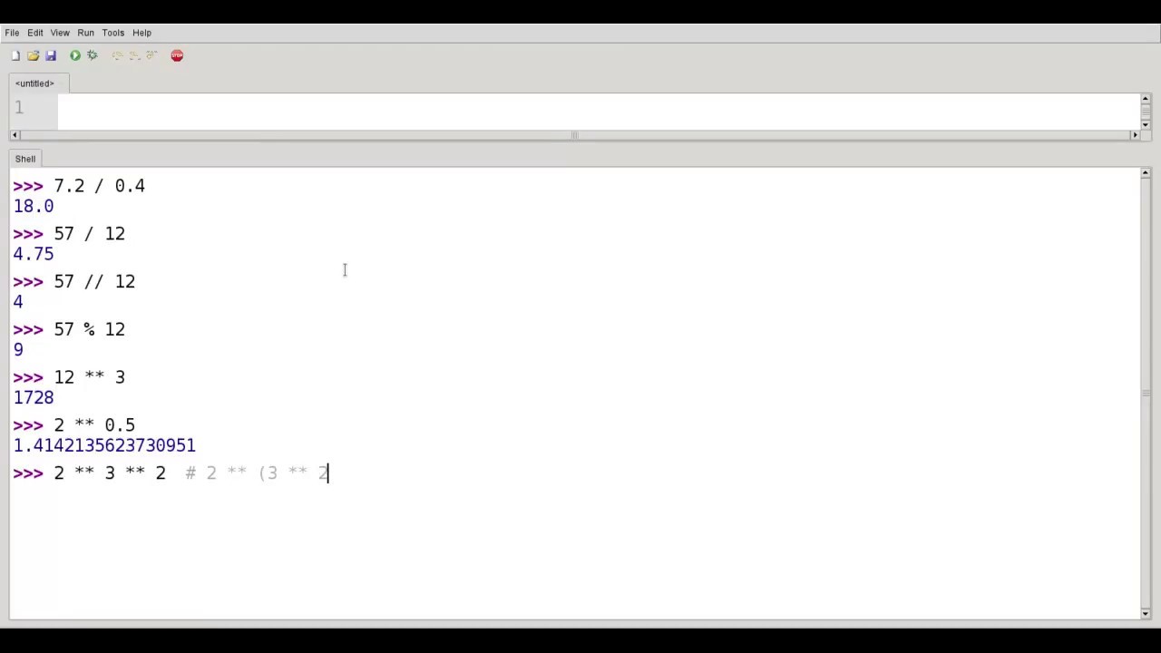Chapter 2: Arithmetic operations in Python
