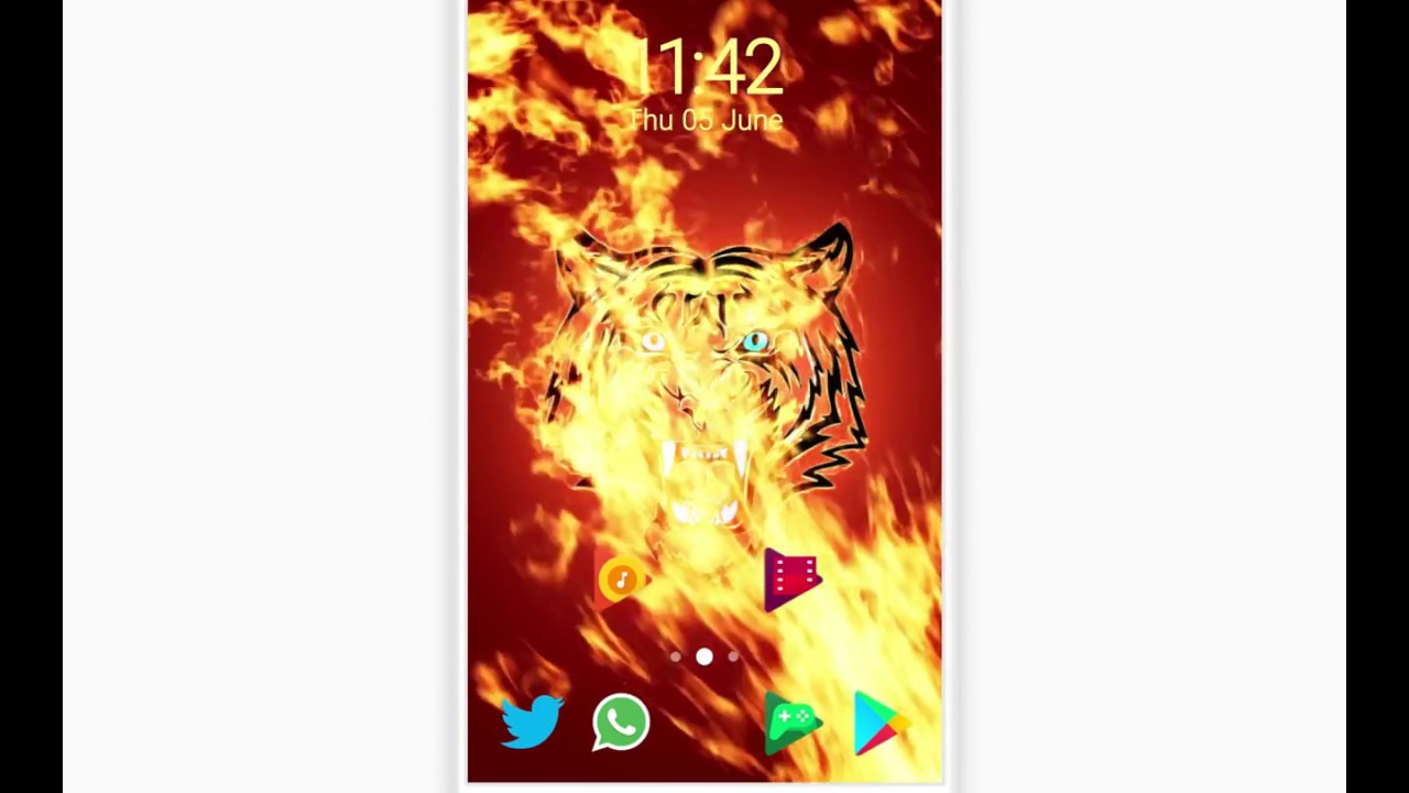 Fire Tiger Live Wallpaper