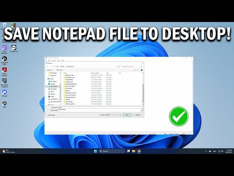 How To Save A Notepad File On Your Desktop - Easy Fix
