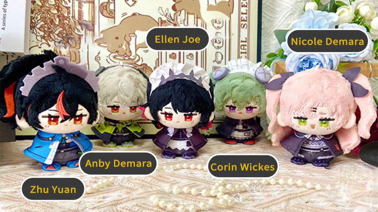 Zenless Zone Zero Character Plush Keychain | Ellen Joe, Corin Wickes, Nicole Demara & More
