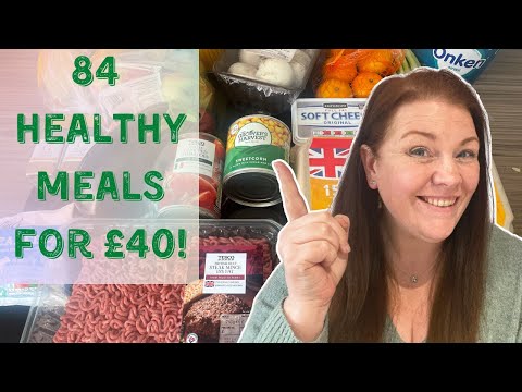 84 Healthy meals for £40 | Feed the family | Weekly Meal Plan