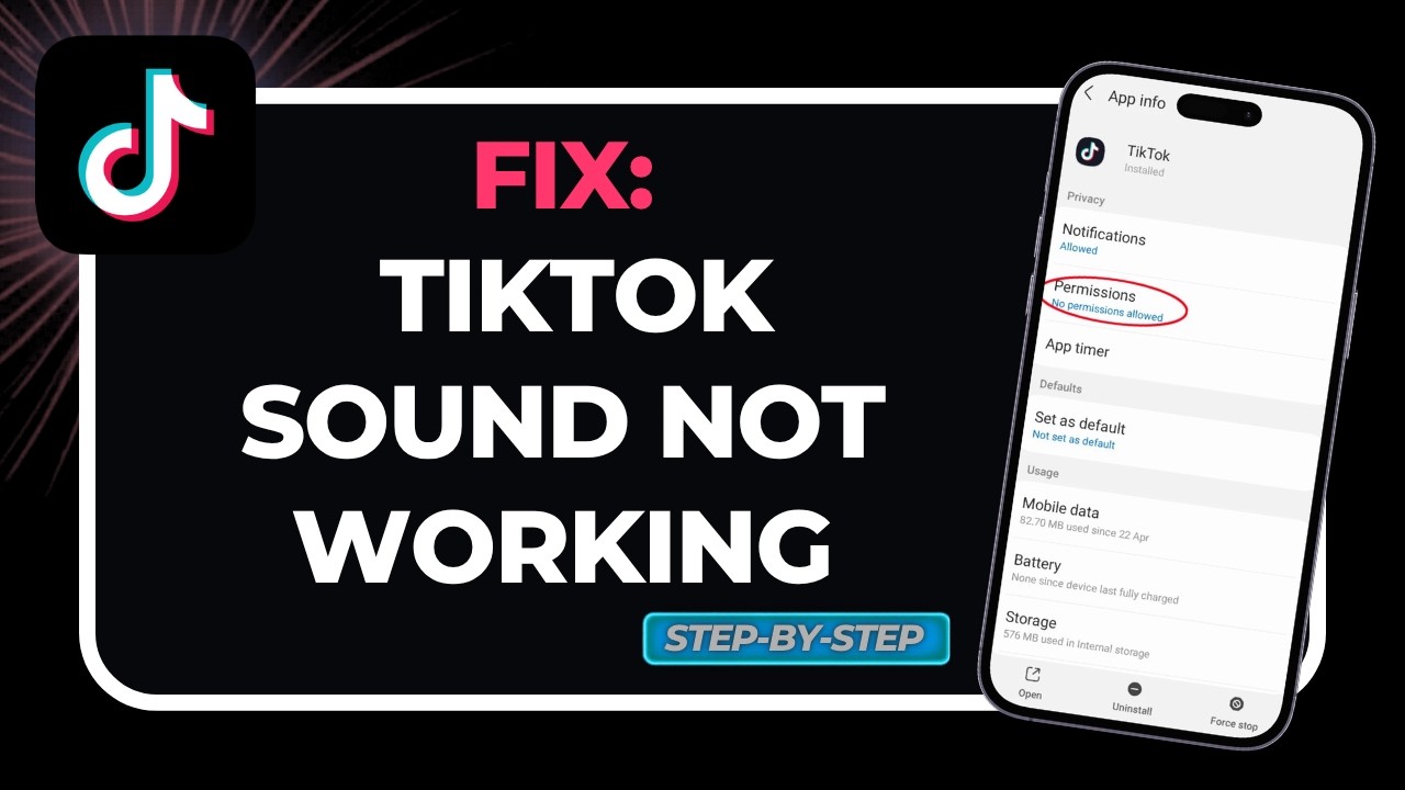 How to Fix TikTok Sound Not Working (Fix No Audio & App Mute Bug!)