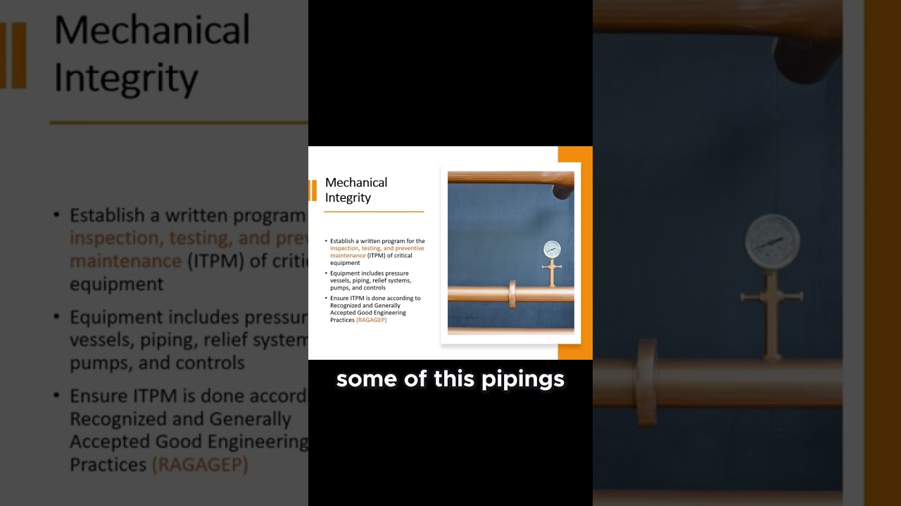 Mechanical Integrity: Keeping Critical Equipment Safe and Reliable!